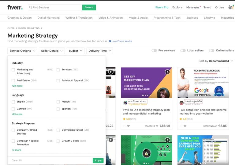 Fiverr Test - Wie gut lassen sich Freelancer finden? | unaufschiebbar.de