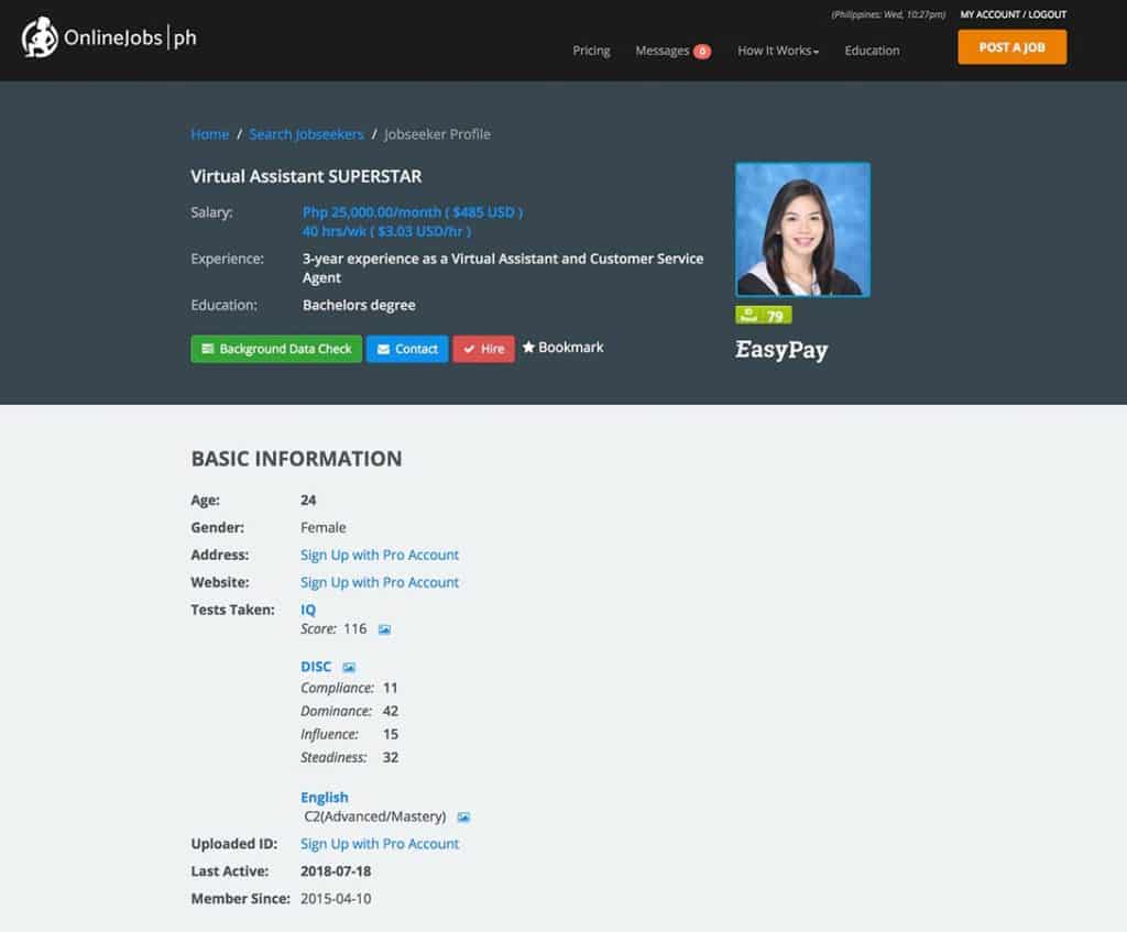 Onlinejobs.ph Erfahrungen: ortsunabhängig günstig Fachkräfte outsourcen
